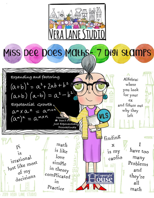 Miss Dee Does Maths - 7 Digi stamps in jpg and png files – Vera Lane ...
